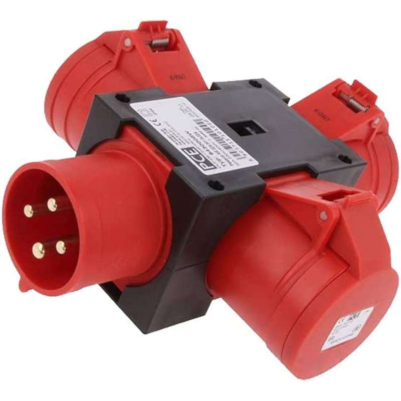 Connecteur multiprise 5P32A 400VAC IP44 - THERM ELEC - Coffret de chantier